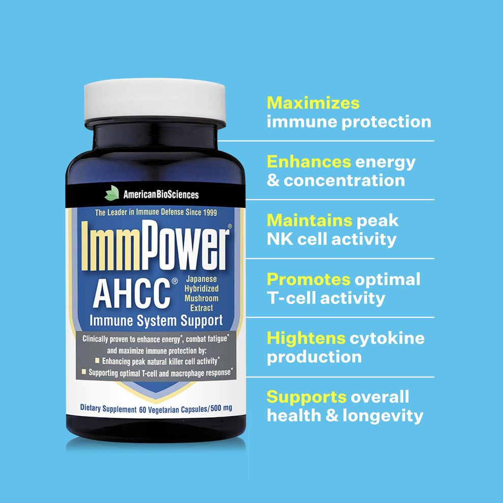 ImmPower AHCC 60 Count Immune System Support Online FAST Shipping - The ...